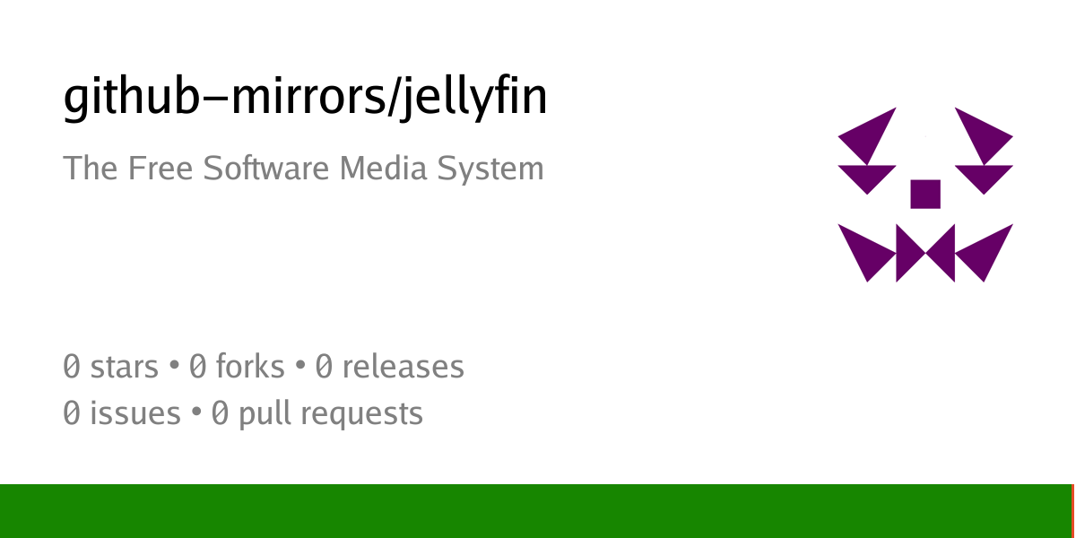 github-mirrors/jellyfin: The Free Software Media System - Blizzard ...